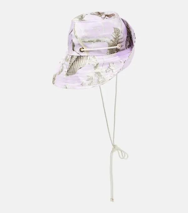 Erdem Floral Canvas Bucket Hat