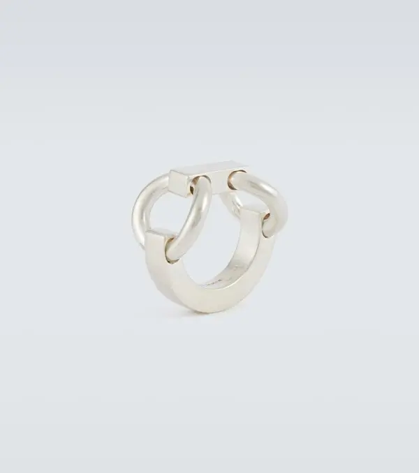 JIL SANDER Chain-link Sterling Ring