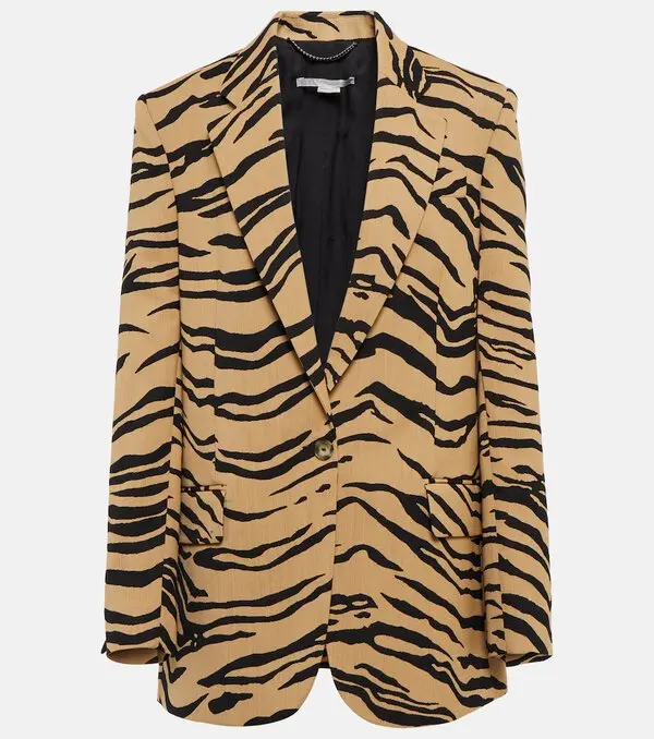 Stella McCartney Jacquard Wool-blend Blazer - Multicoloured