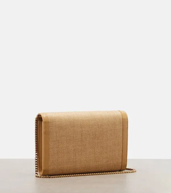 Saint Laurent Uptown Raffia Shoulder Bag