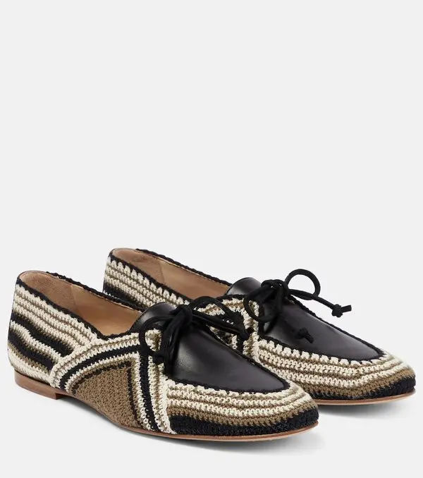 Gabriela Hearst Hays Crocheted Loafers - Multicoloured
