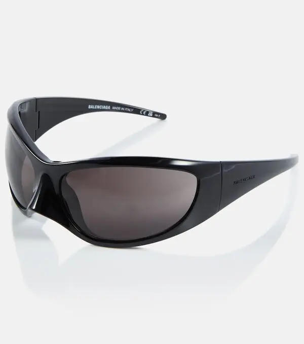 Balenciaga Skin Oval Sunglasses In Black - 30% Off | Editorialist