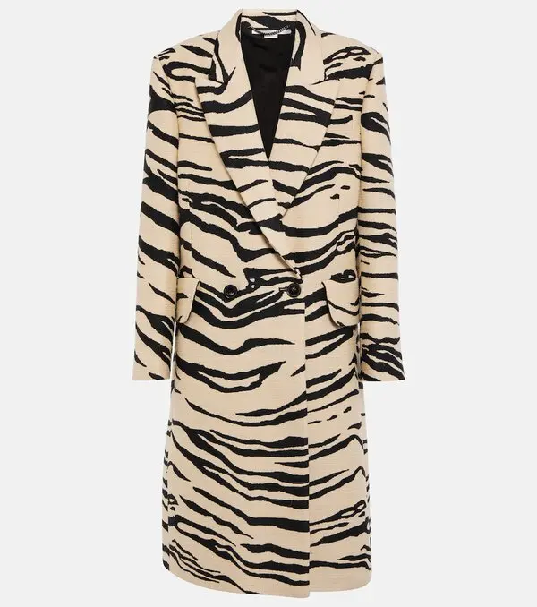 Stella McCartney Printed Double-breasted Coat - Multicoloured