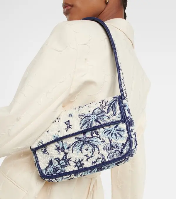 Staud Tommy Beaded Shoulder Bag - Multicoloured