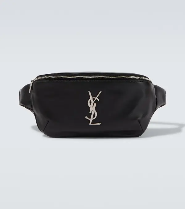 Saint Laurent Cassandre Belt Bag - Black