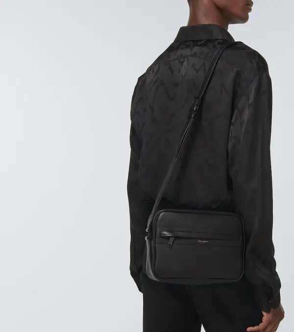 Saint Laurent Camp Leather Camera Bag