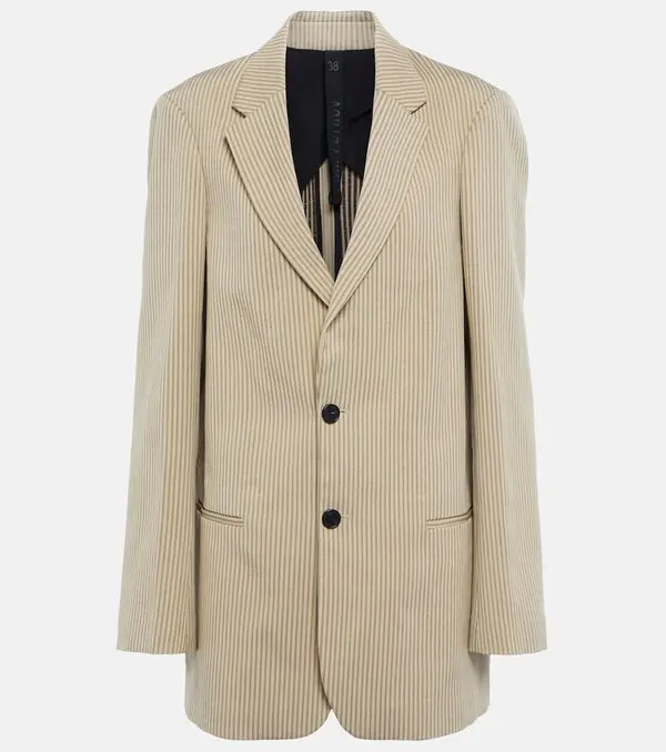 PETAR PETROV Isaac Striped Blazer - Beige