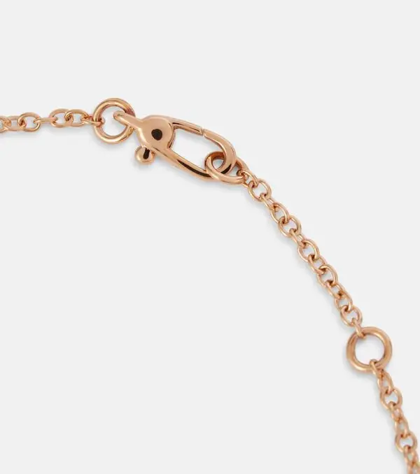 Pomellato Nudo 18kt Rose Gold And White Gold Necklace With Rose Quartz - Pink