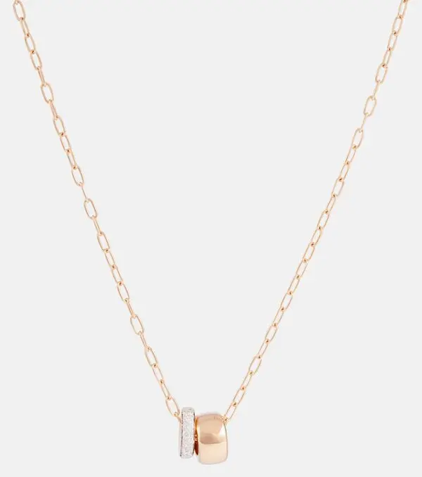 Pomellato Iconica 18kt Rose Gold Necklace With Diamonds - Metallic