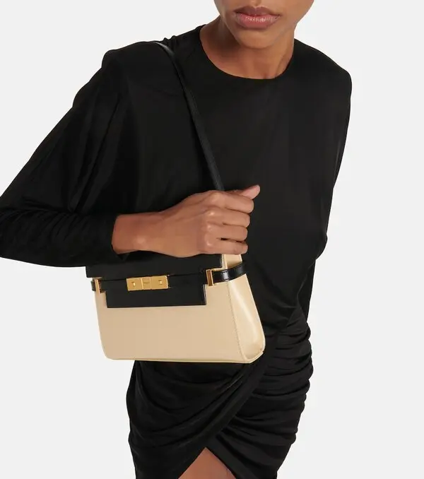 Saint Laurent Manhattan Small Leather Shoulder Bag