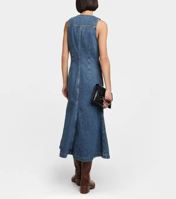 Chloé Denim Midi Dress