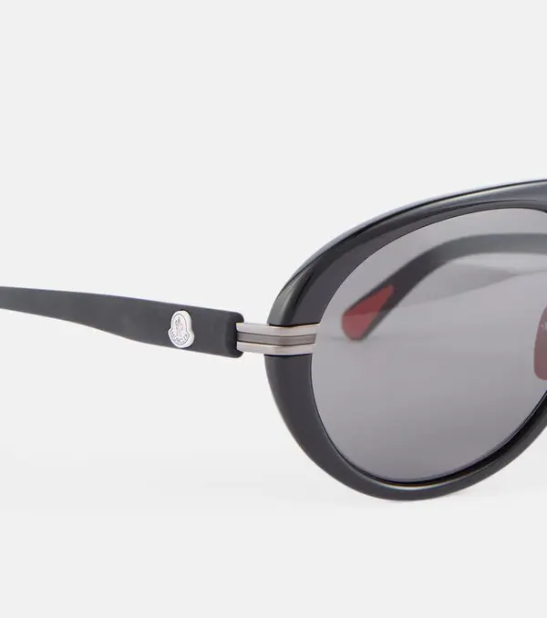 Moncler Black Aviator Sunglasses with White Case Moncler | Accessories | Moncler Black Aviator Sunglasses  main image 4