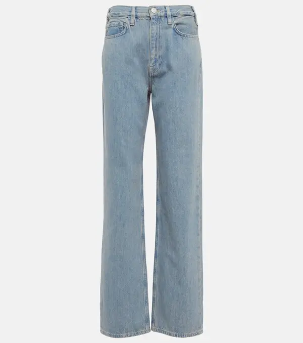 FRAME Le Jane High-rise Straight-leg Jeans - Blue