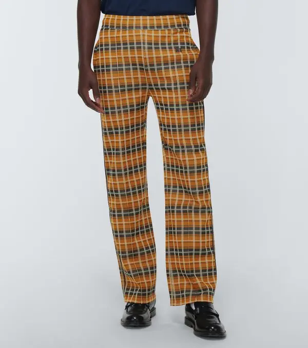 WALES BONNER Samuel Checked Track Pants - Multicoloured