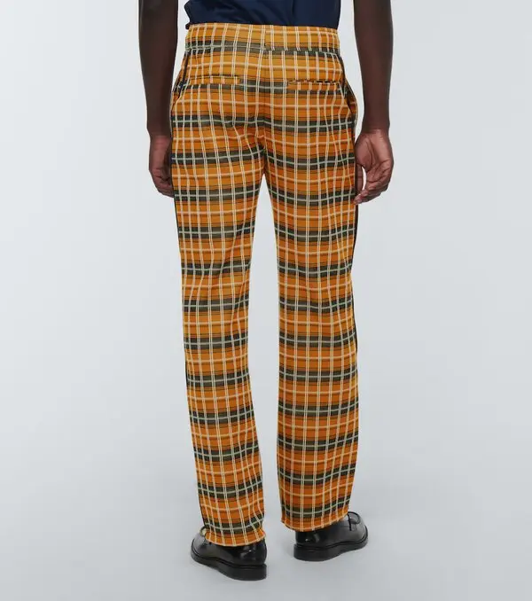 WALES BONNER Samuel Checked Track Pants - Multicoloured