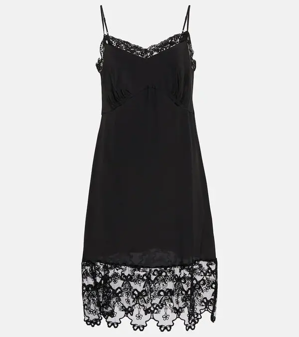 Simone Rocha Lace-trimmed Slip Dress