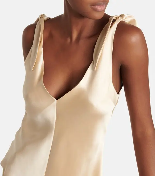 Gabriela Hearst Arrow Silk Top - Beige