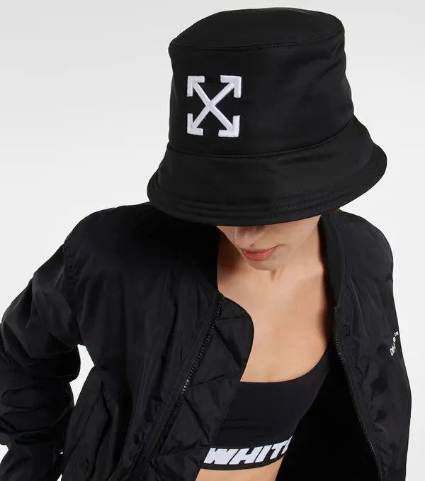 Off-White Logo Embroidered Bucket Hat