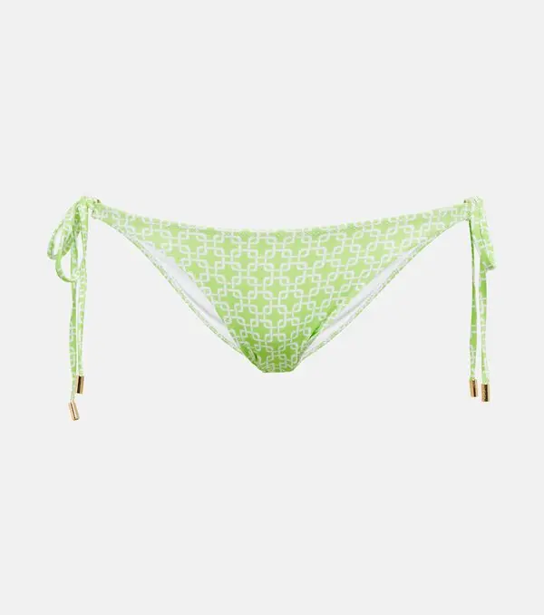 Melissa Odabash Key West Printed Bikini Bottom - Green