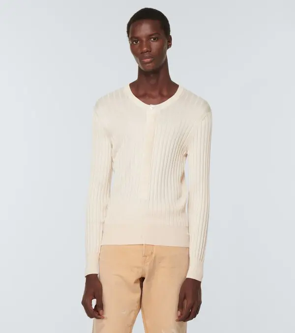 TOM FORD Silk-blend Henley Sweater