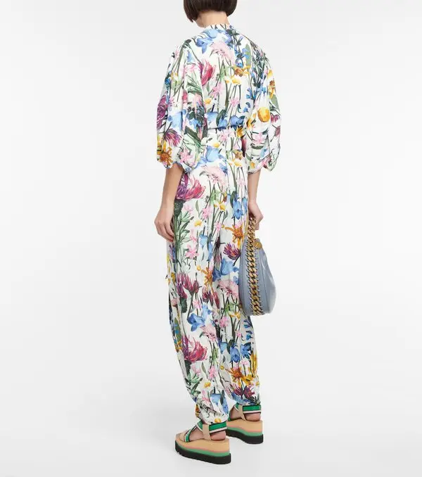 Stella McCartney V-neck Floral Jumpsuit