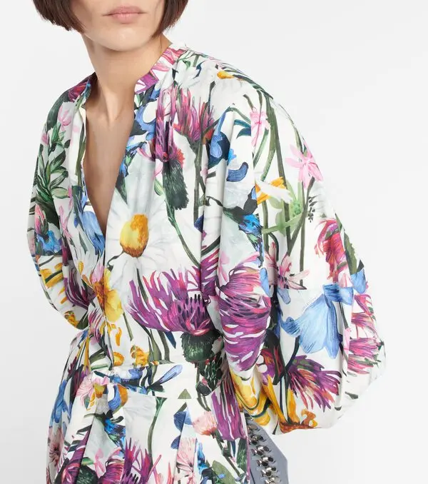 Stella McCartney V-neck Floral Jumpsuit