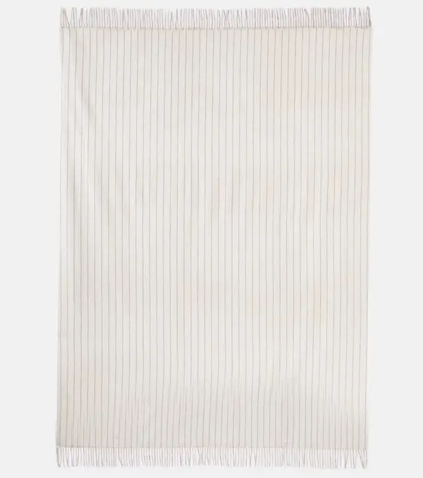 Loro Piana Pinstriped Cashmere Throw - Multicoloured