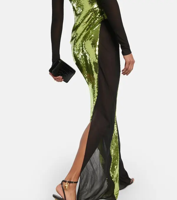 TOM FORD Liquid Sequin And Tulle Gown