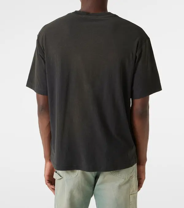 Acne Studios Logo-print Cotton-blend T-shirt - Black