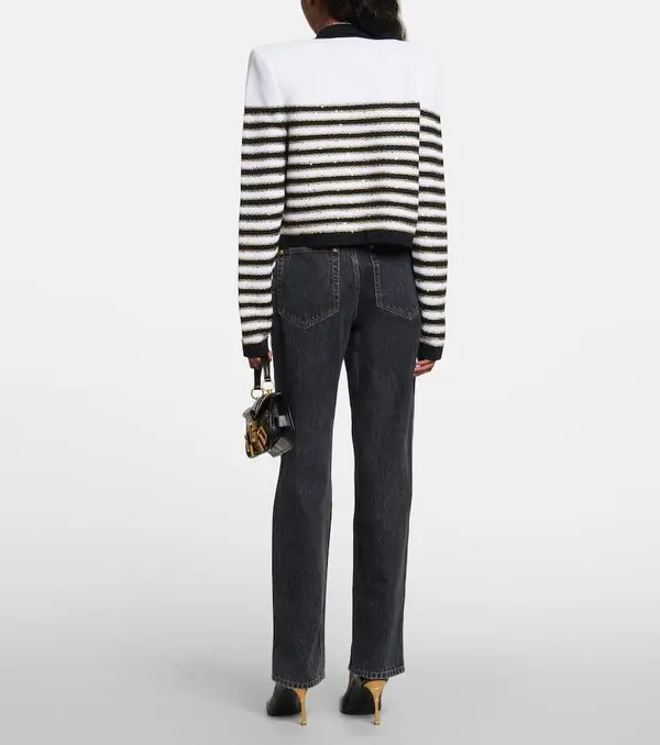 Balmain Striped Cardigan