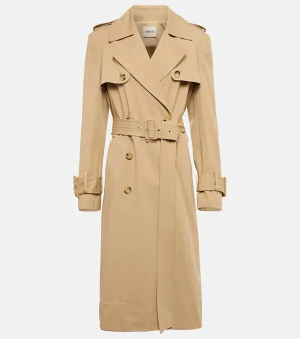 Khaite Murphy Cotton Twill Trench Coat