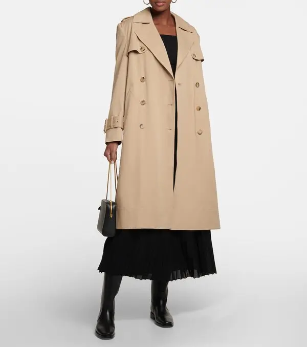 Khaite Murphy Cotton Twill Trench Coat