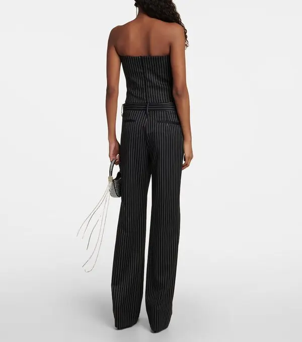 Magda Butrym Pinstripe Wool Bustier