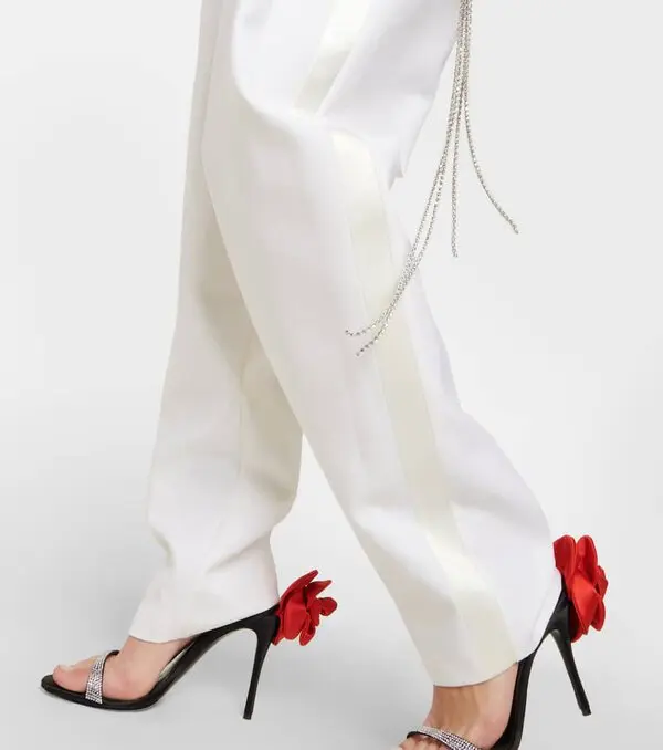 Magda Butrym Silk And Wool Tapered Trousers