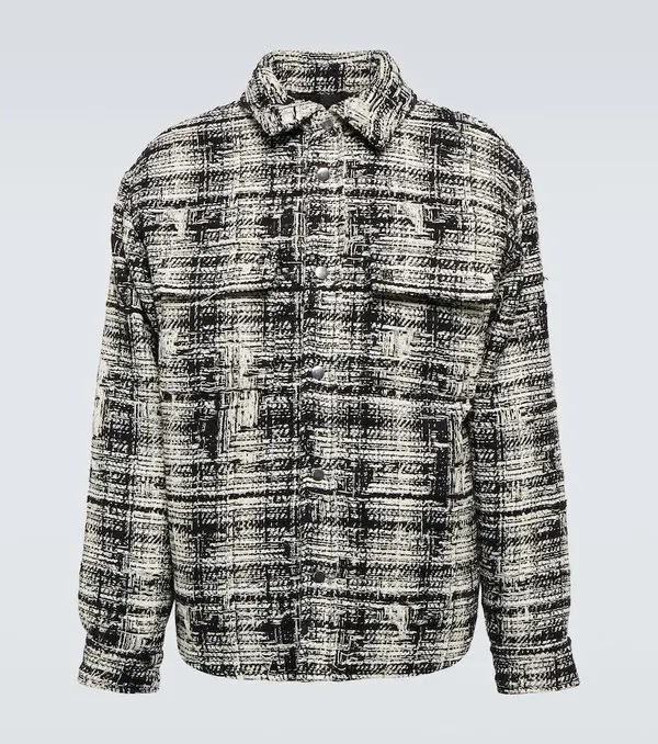 Amiri Tweed Blouson Jacket