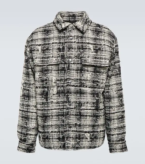 Amiri Tweed Blouson Jacket