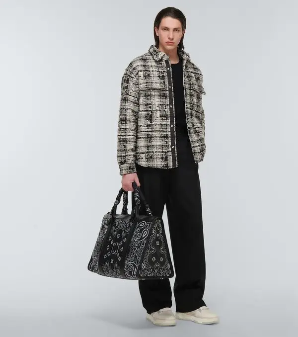 Amiri Tweed Blouson Jacket