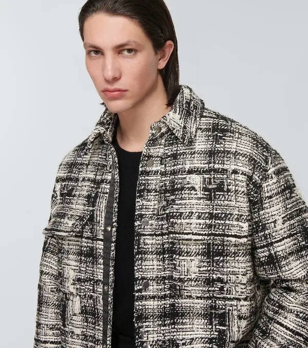 Amiri Tweed Blouson Jacket