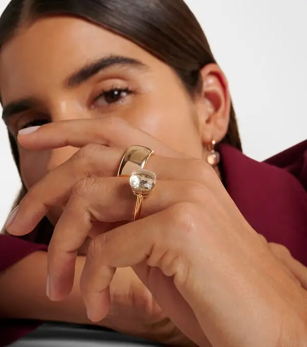 Pomellato Nudo 18kt Gold Ring With Topaz