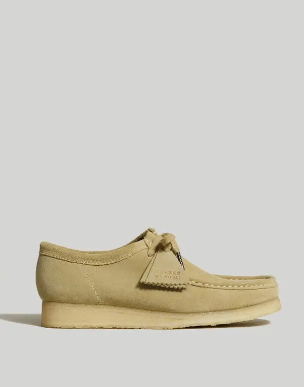 Madewell Clarks® Suede Wallabee Shoes - Maple