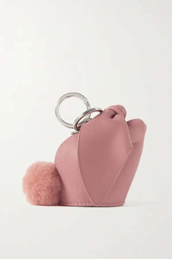 【週末セール】LOEWE ピンクバニーチャーム Loewe Bunny Leather Coin Purse In Pink - 40% Off | Editorialist