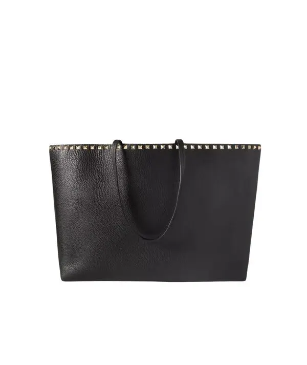 Valentino Garavani Rockstud Textured-leather Tote