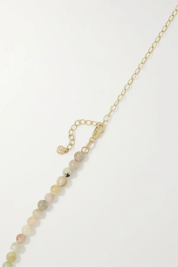 SYDNEY EVAN 14-karat Morganite And Diamond Choker
