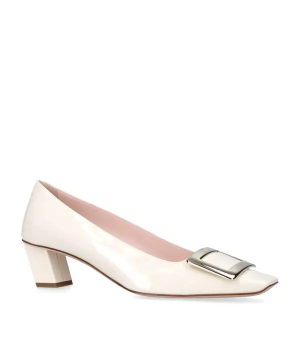 ROGER VIVIER Décolleté Belle Vivier 45 Pumps - Ivory