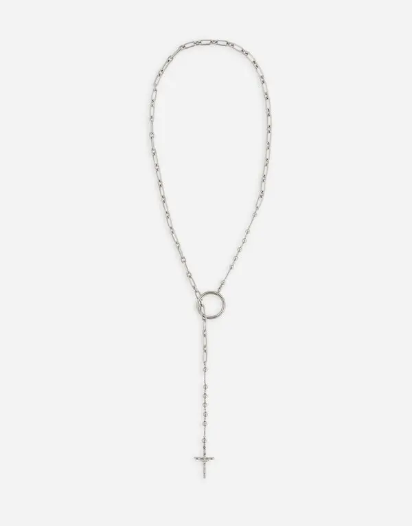 Dolce & Gabbana Rosary Chain Necklace - Silver