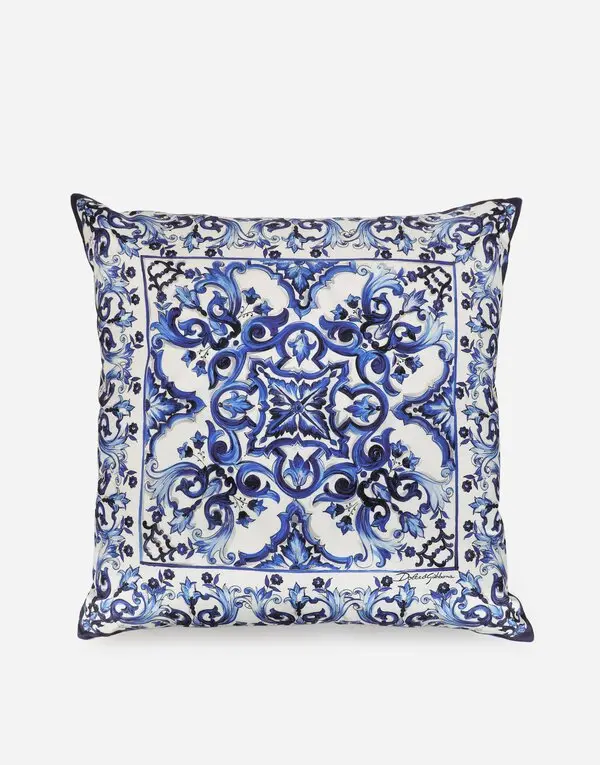 Dolce & Gabbana Silk Twill Cushion Large - Multicolor