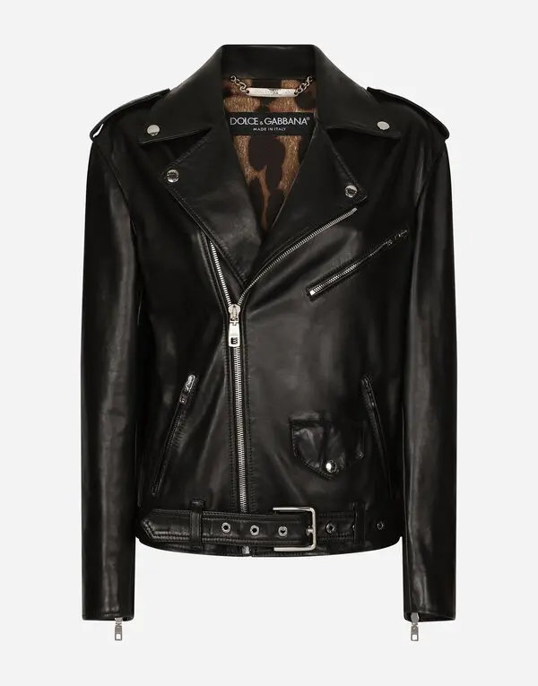 Dolce & Gabbana Leather Biker Jacket