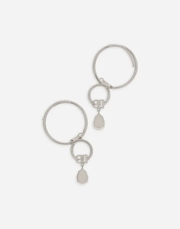 Dolce & Gabbana Dg Logo Rhinestone Ear Cuff Earrings