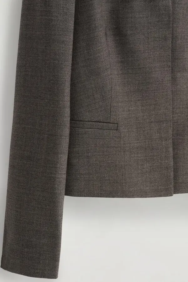 Cos Slim Waisted Wool Blend Blazer