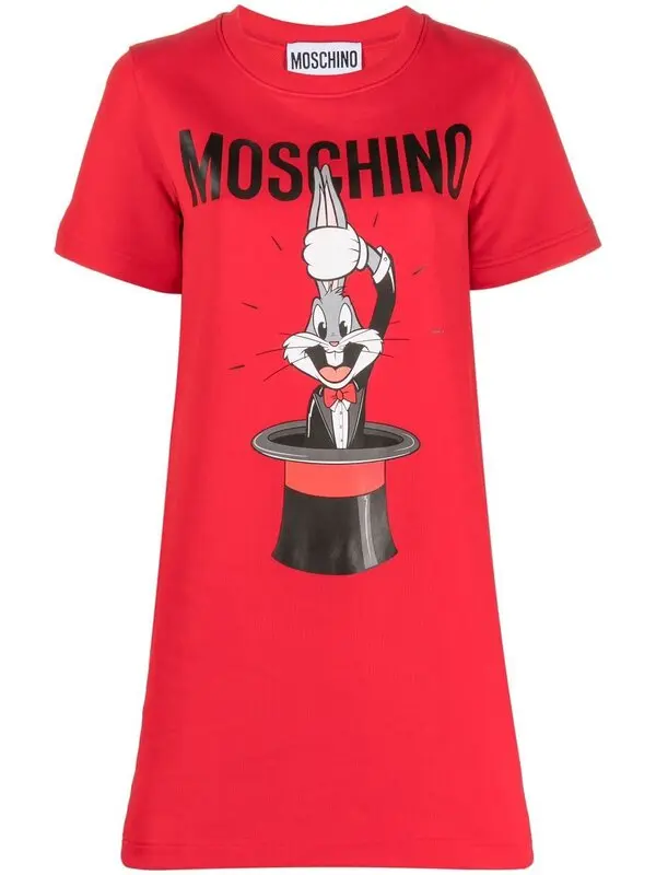 Moschino Bugs Bunny Print T-shirt Dress